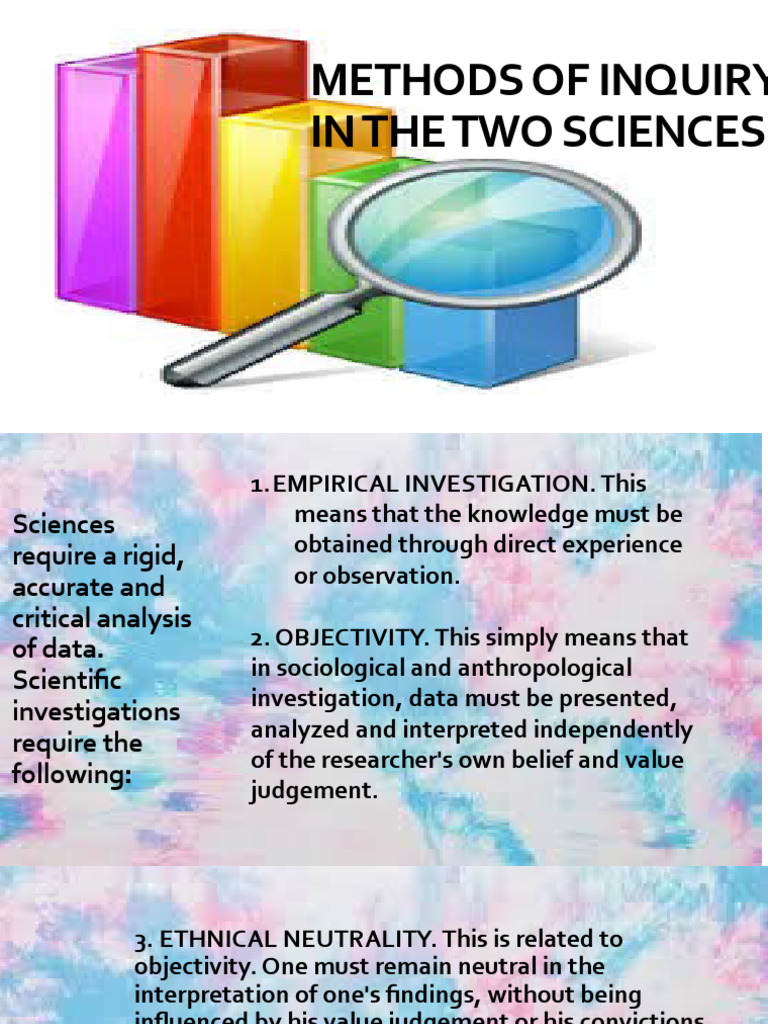 Methods of Inquiry in The Two Sciences | PDF | Methodology | Science