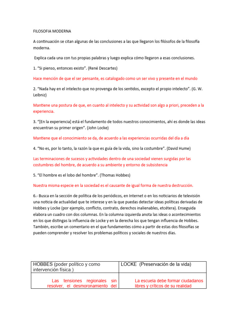 Producto 3 FILOSOFIA MODERNA | PDF | A priori y a posteriori | John Locke