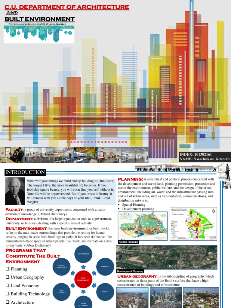 C U Department of Architecture | PDF | Design | Built Environment