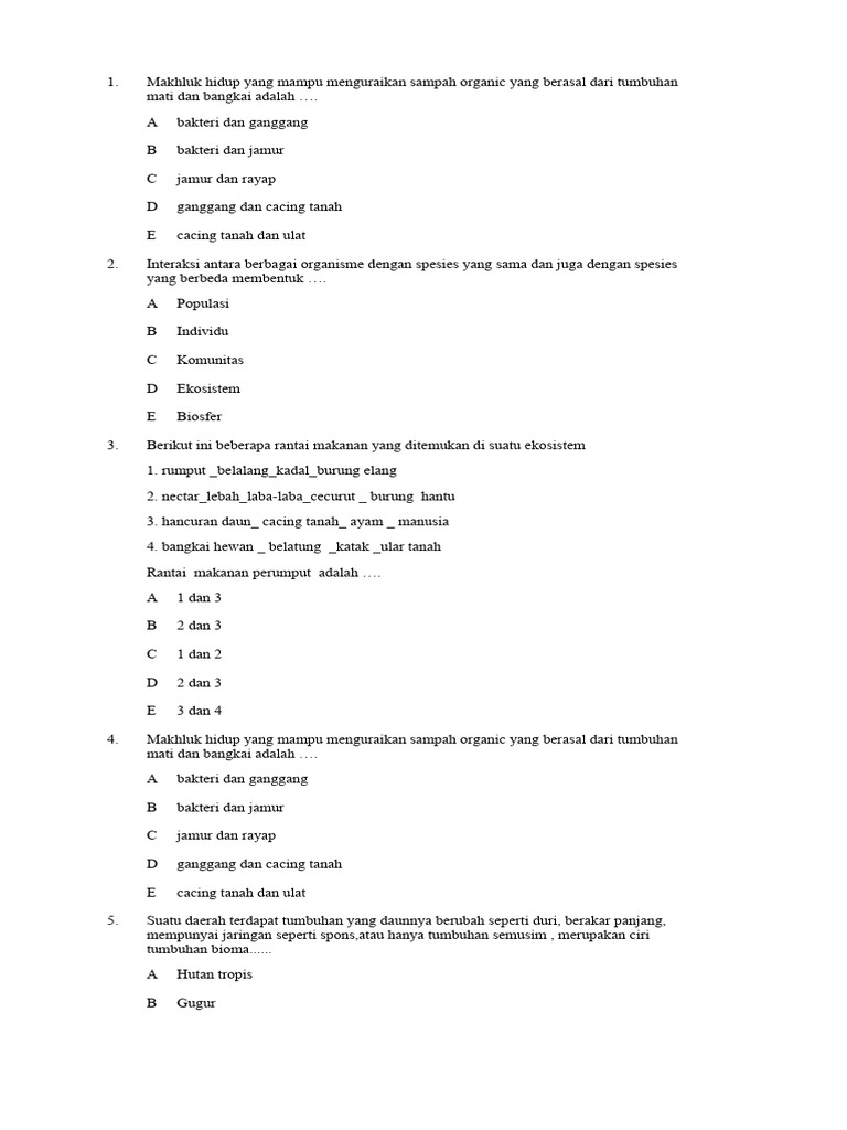 Soal Latihan Psat | PDF