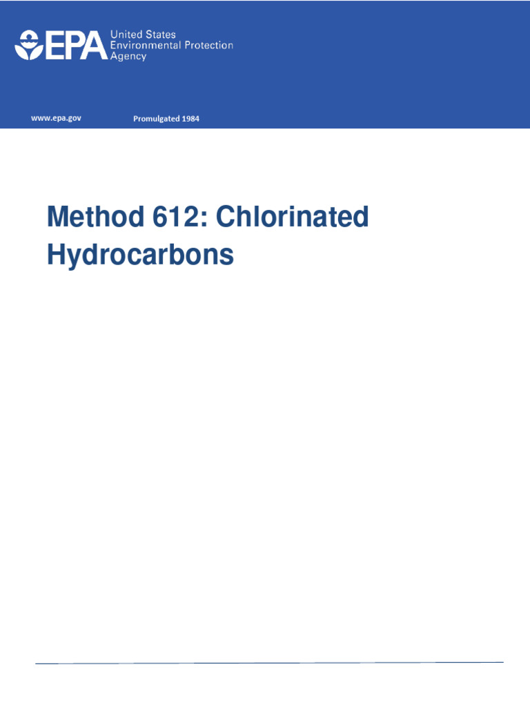 Method - 612 - 1984 - ECD Detector | PDF | Gas Chromatography ...