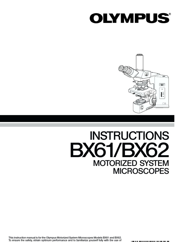 BX61 Instr Manual | PDF | Aperture | Atomic