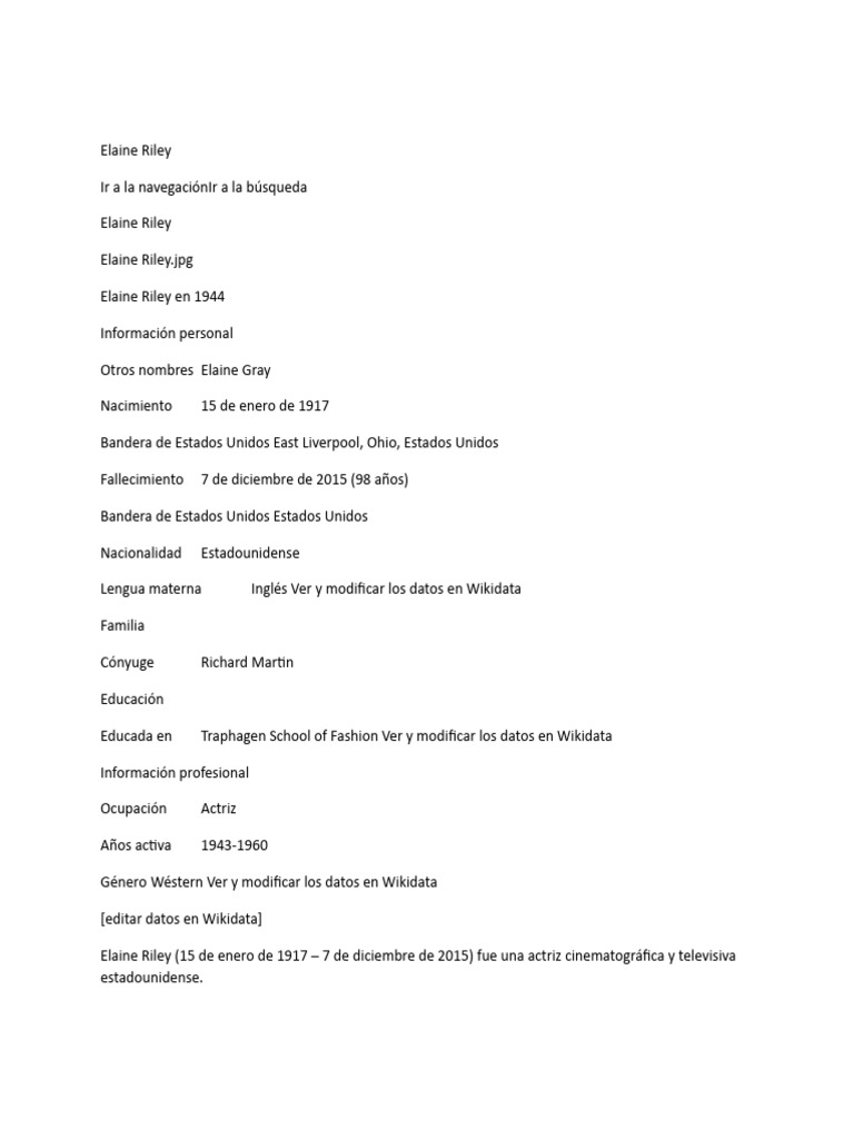 Elaine Riley | PDF | Contenido libre