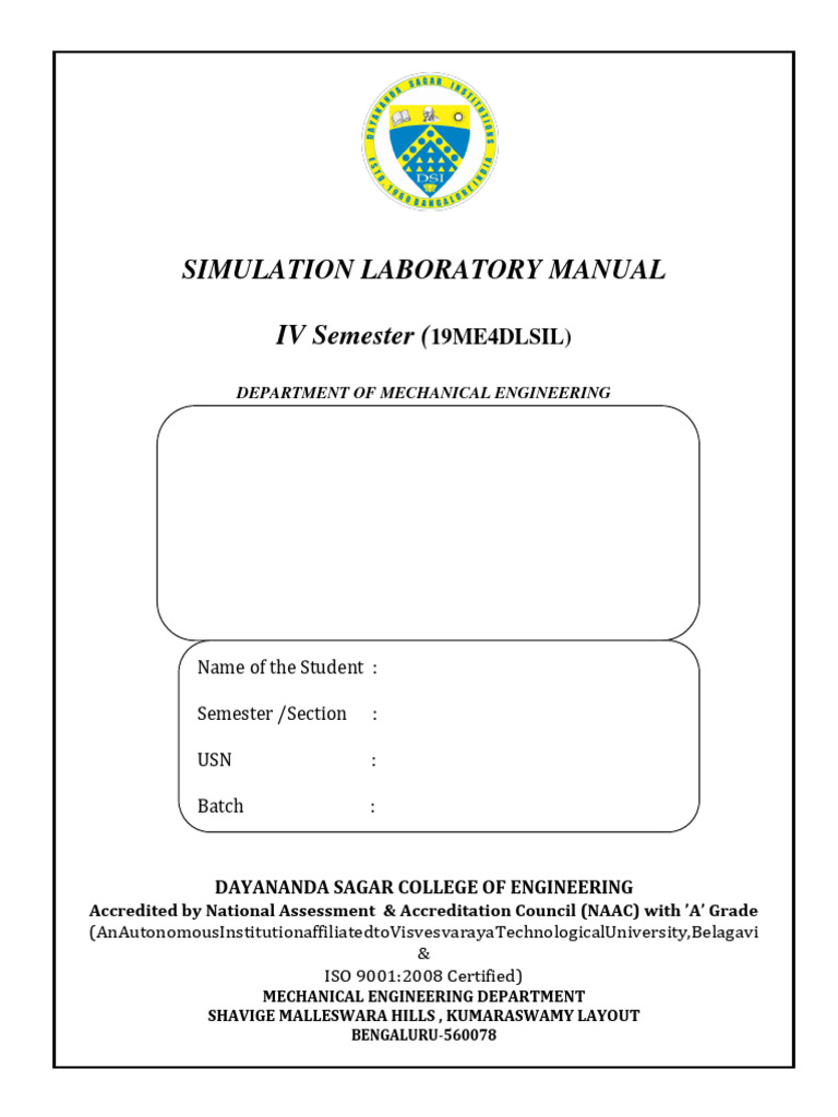 Simulation Laboratory - Manual | PDF | Numerical Control | Kinematics