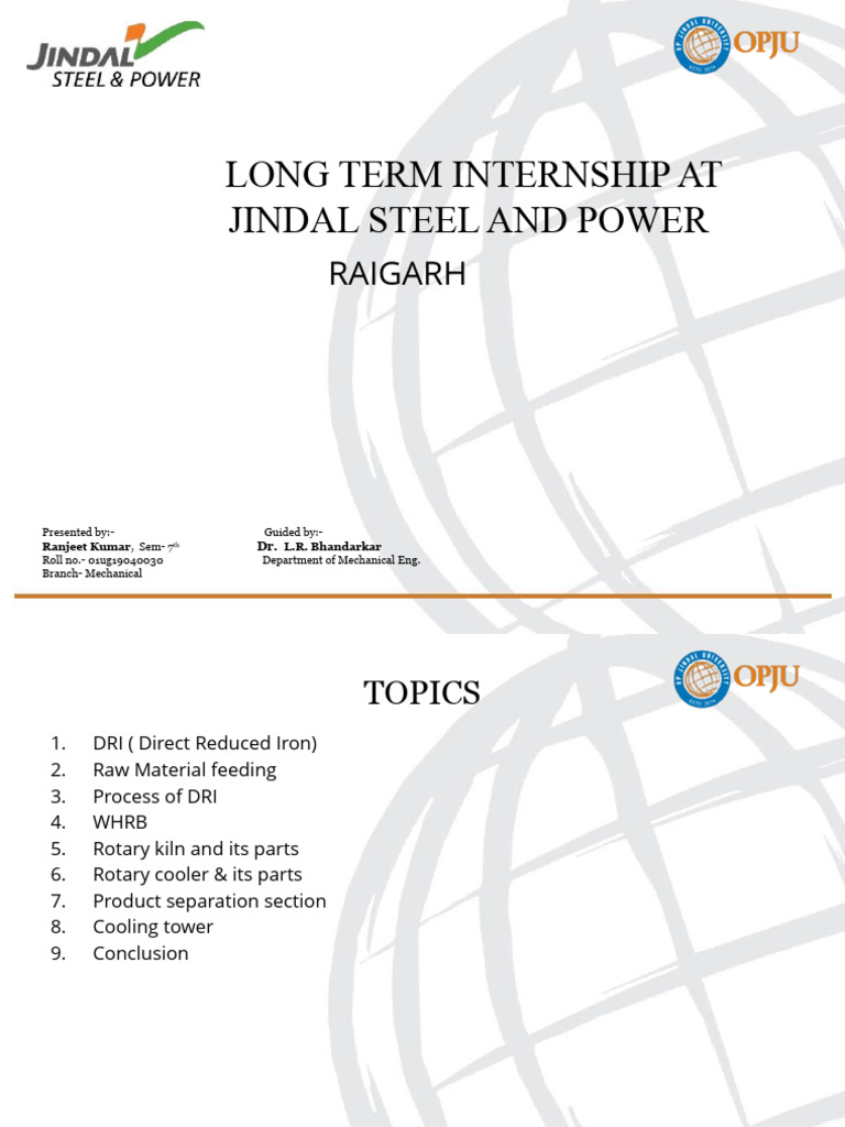 Internship Report Pdf Filtration Iron