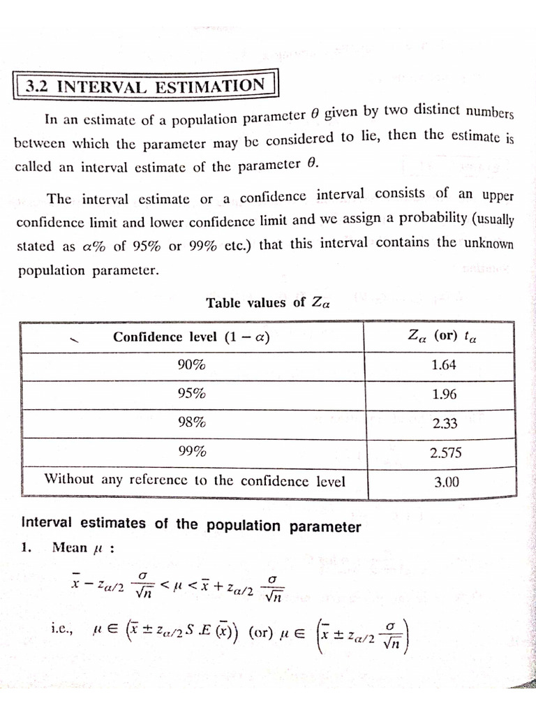 Unit-3 estimation Theroy half unit | PDF