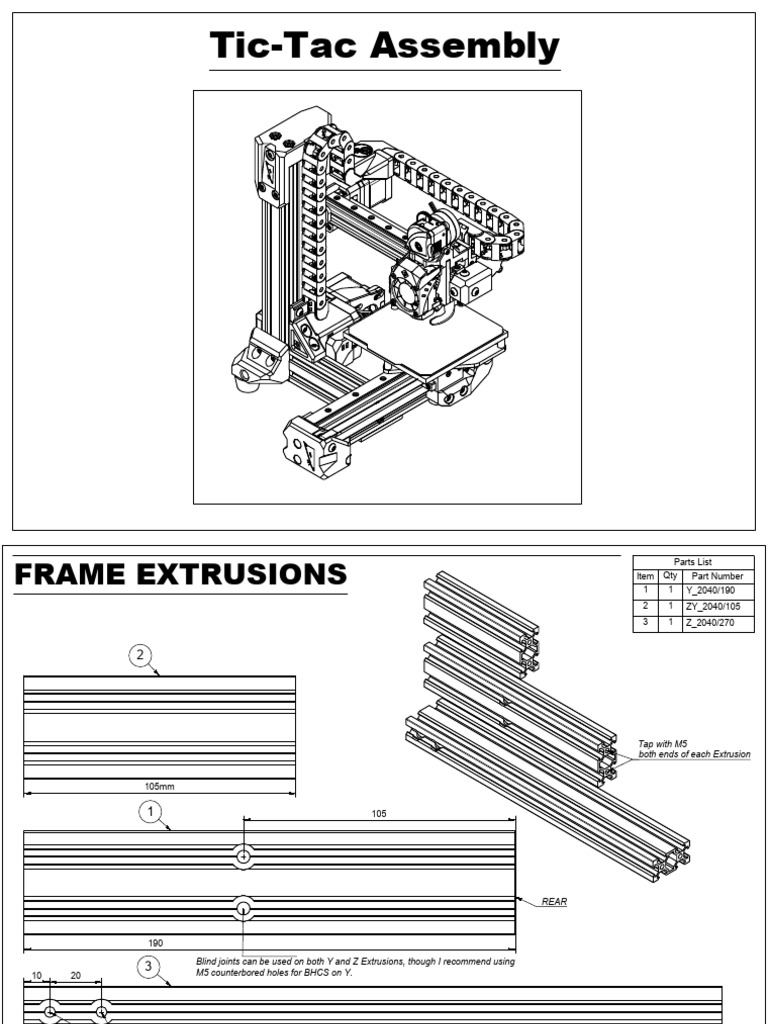 TIC-TAC ASSEMBLY Drawings (COMBINED) | PDF | Manufactured Goods | Vehicles
