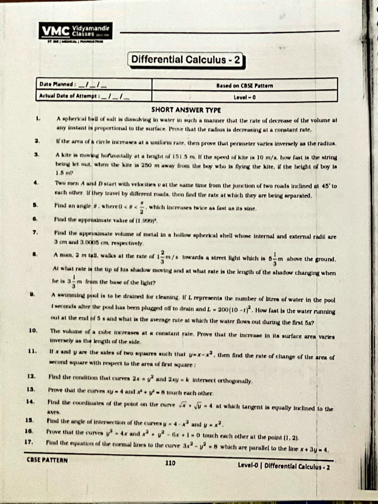 Diffrential Calculus 2 Assignment | PDF