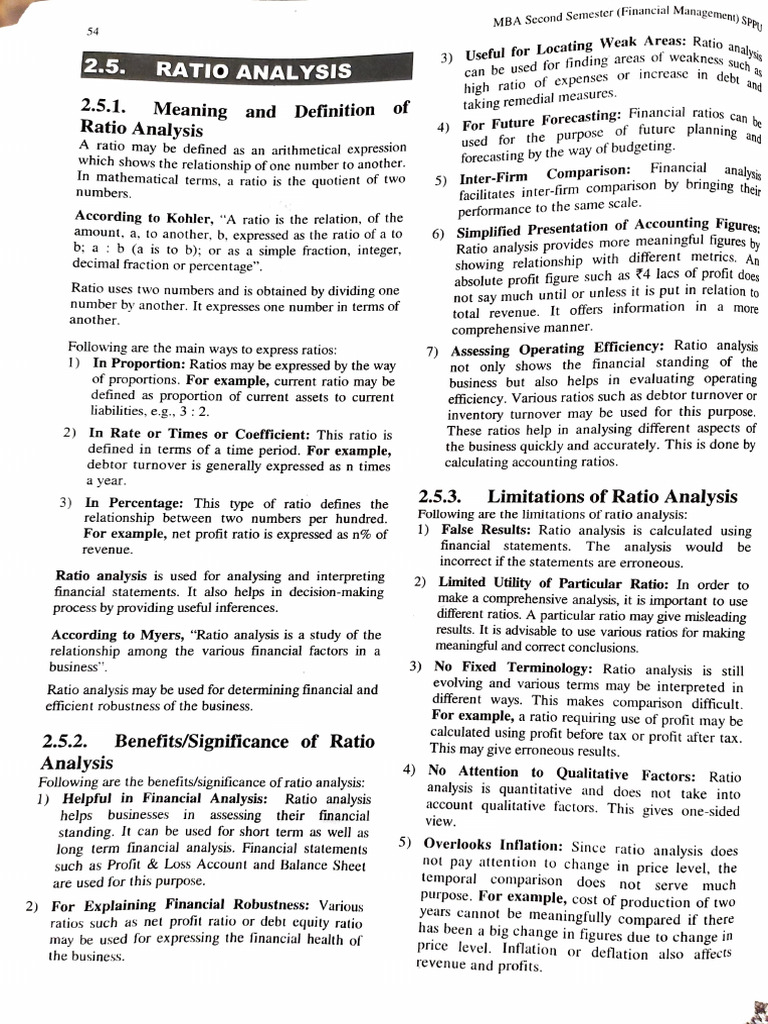 Ratio Analysis | PDF | Ratio | Revenue