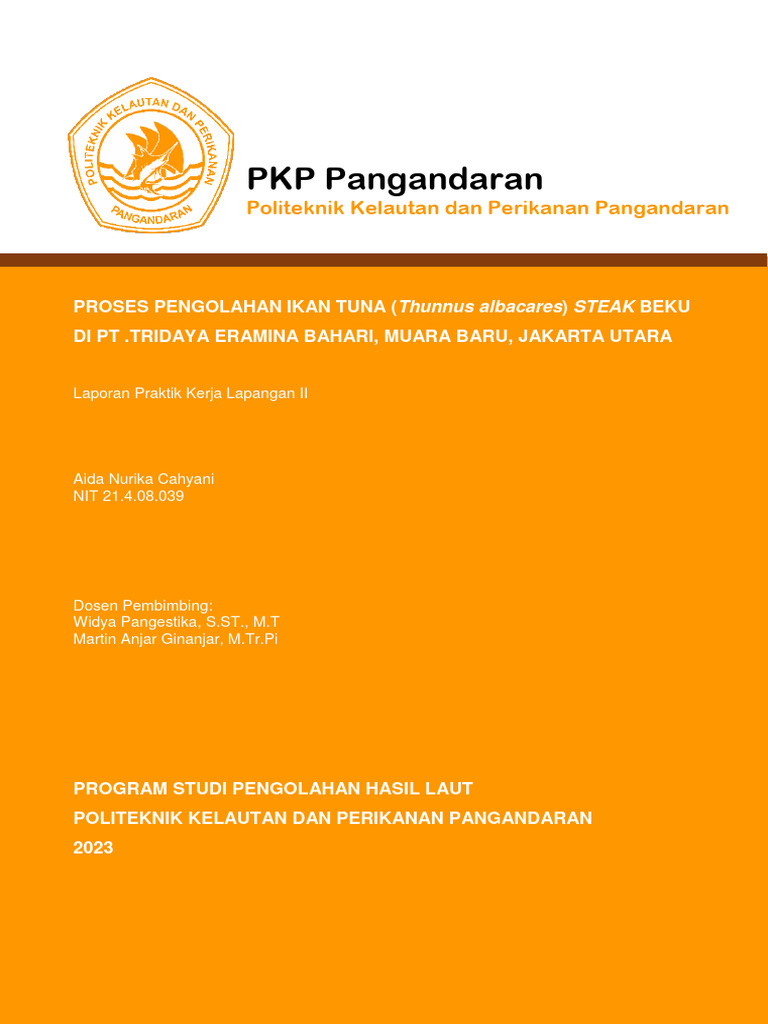 Laporan PKL II Aida Nurika Cahyani - Teb | PDF