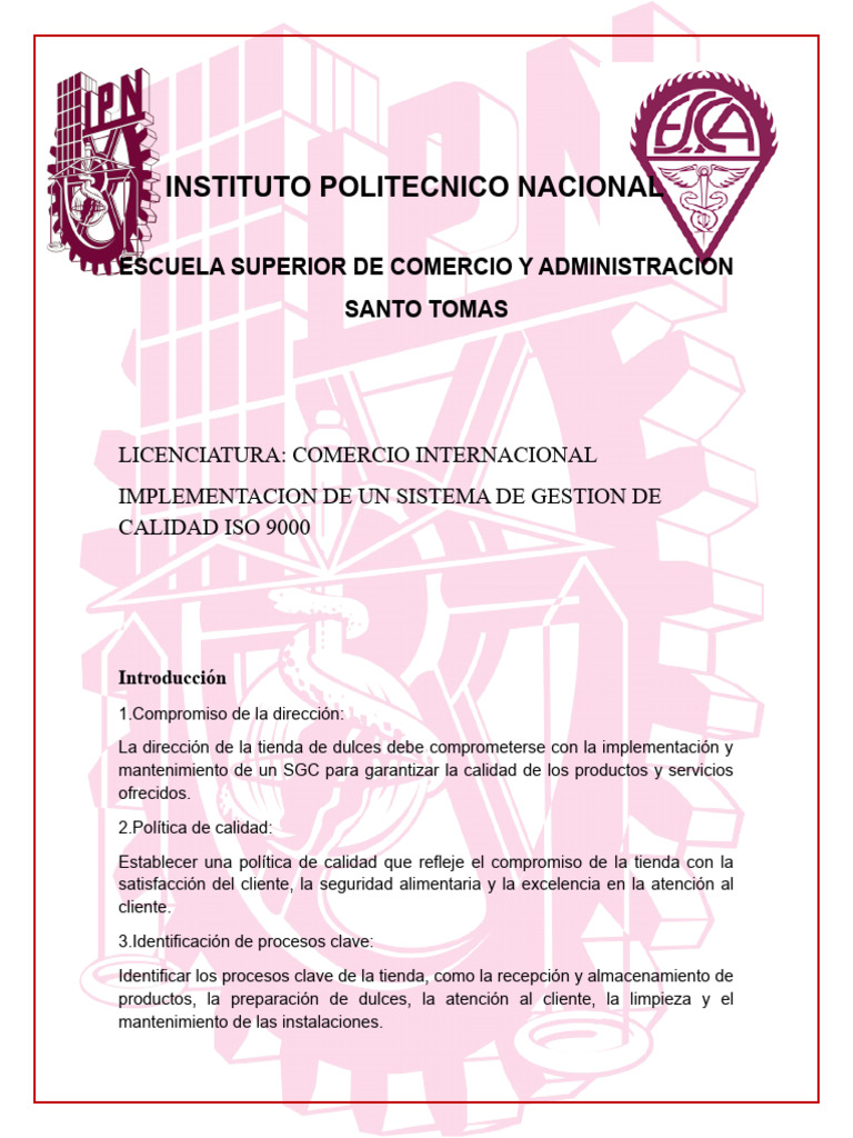 Trabajo Final CALIDAD | PDF | Calidad (comercial) | Business