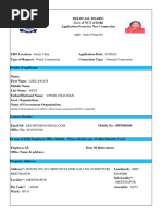 Delhi Water & Sewer Connection Form | PDF | Identity Document | Deed