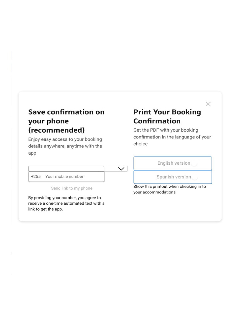 Hotel Booking Confirmation | PDF