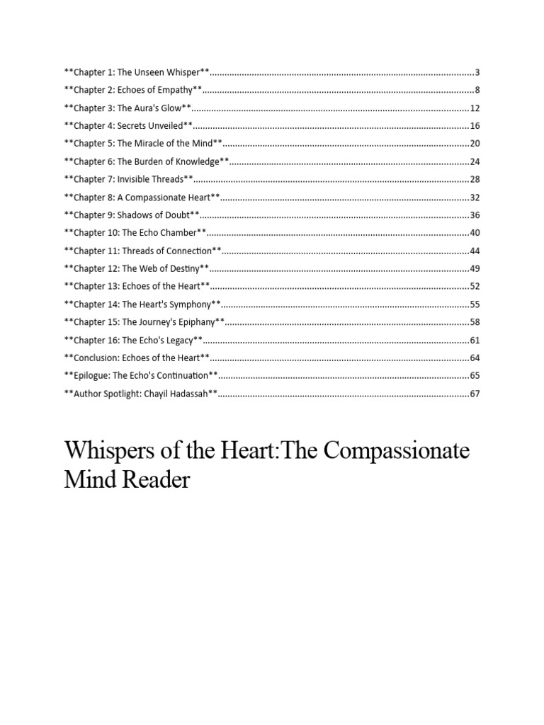 Whispers | PDF | Thought | Empathy