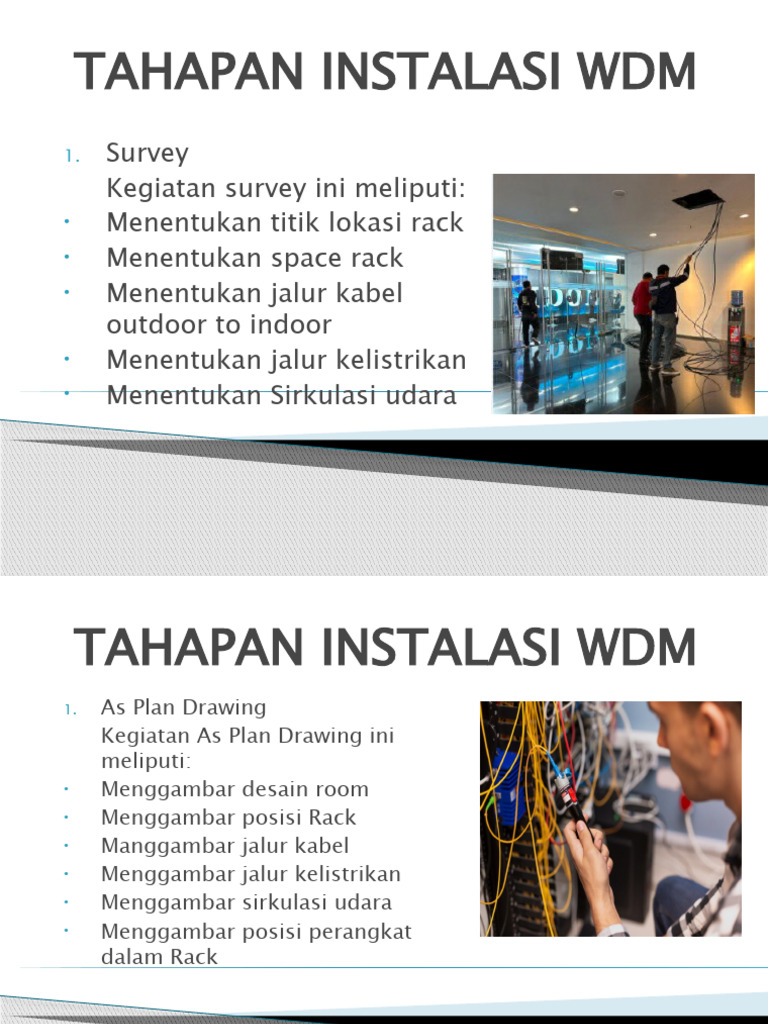 Tahapan Instalasi WDM | PDF