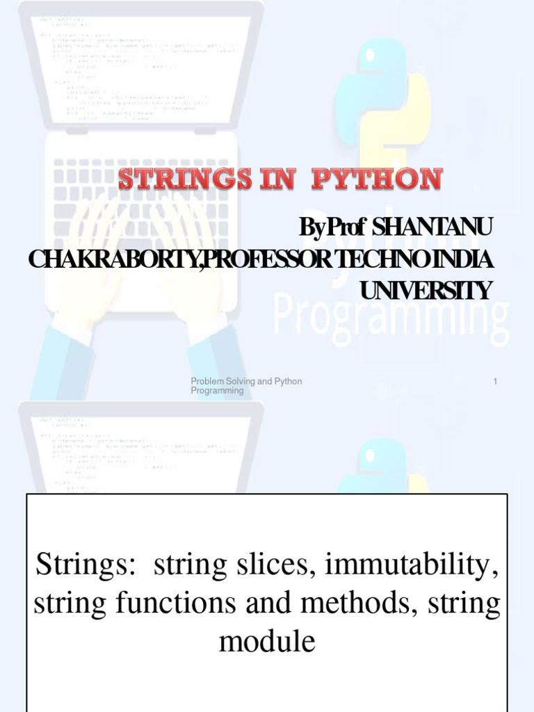 String Manipulation in Python | PDF | String (Computer Science ... String Manipulation in Python | PDF | String (Computer Science ...