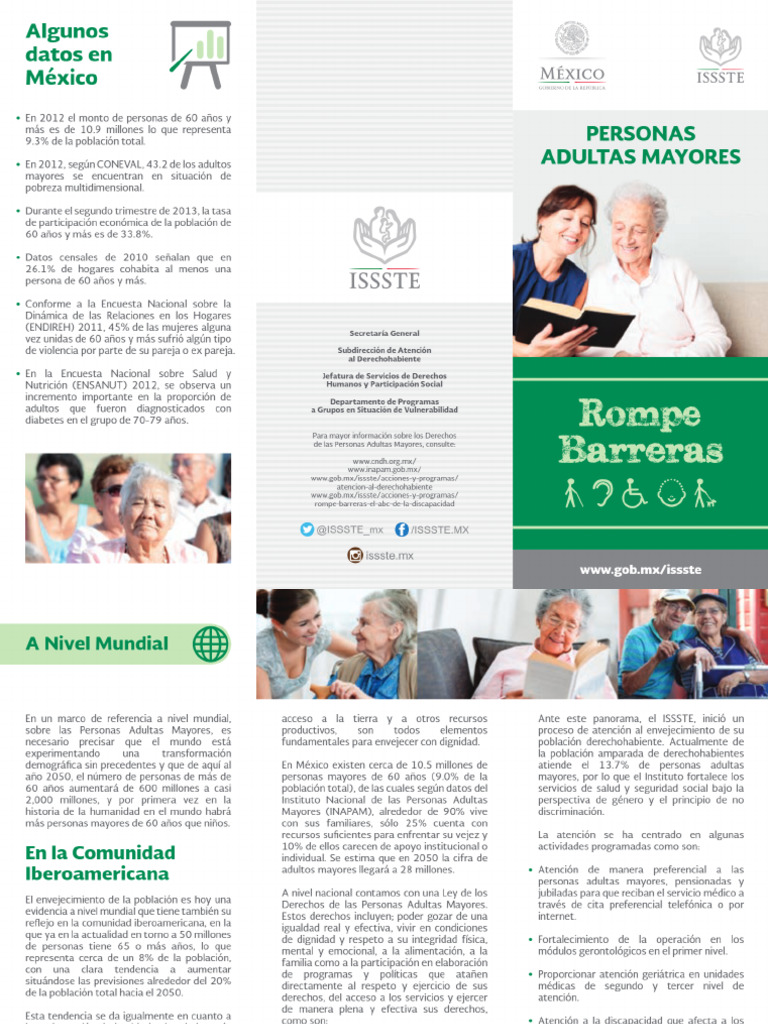 Tríptico de Adultos Mayores | PDF