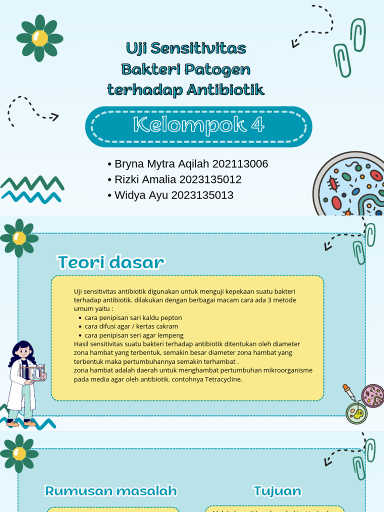 Revisi Kel 4 - Uji Sensitivitas Bakteri Patogen Terhadap Antibiotik ...