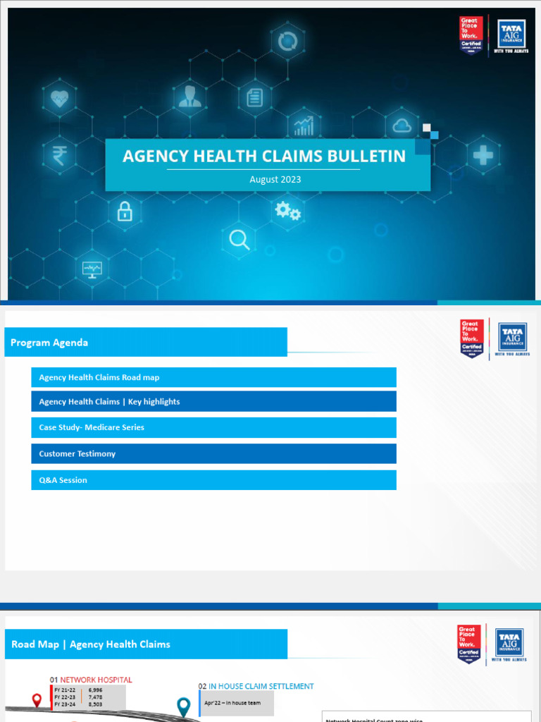 Agency Health Claims Bulletin Aug 2023 | PDF | Insurance | Chemotherapy