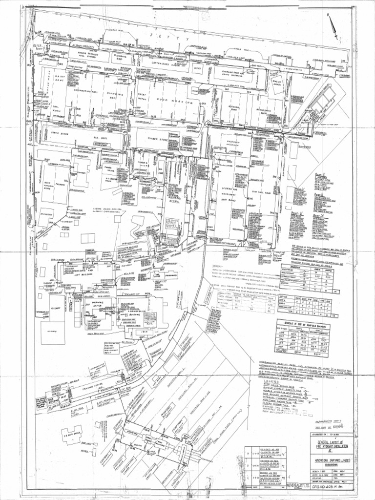 Fire Water Line Layout | PDF