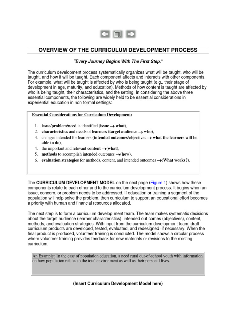 III Curriculum Development Process | PDF | Learning | Needs Assessment