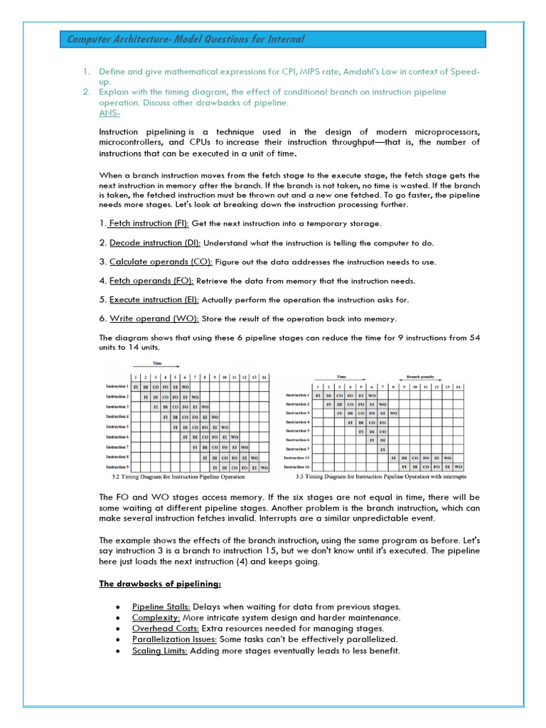 CA3 Suggetions-Computer Architecture | Download Free PDF | Cpu Cache | Central Processing Unit