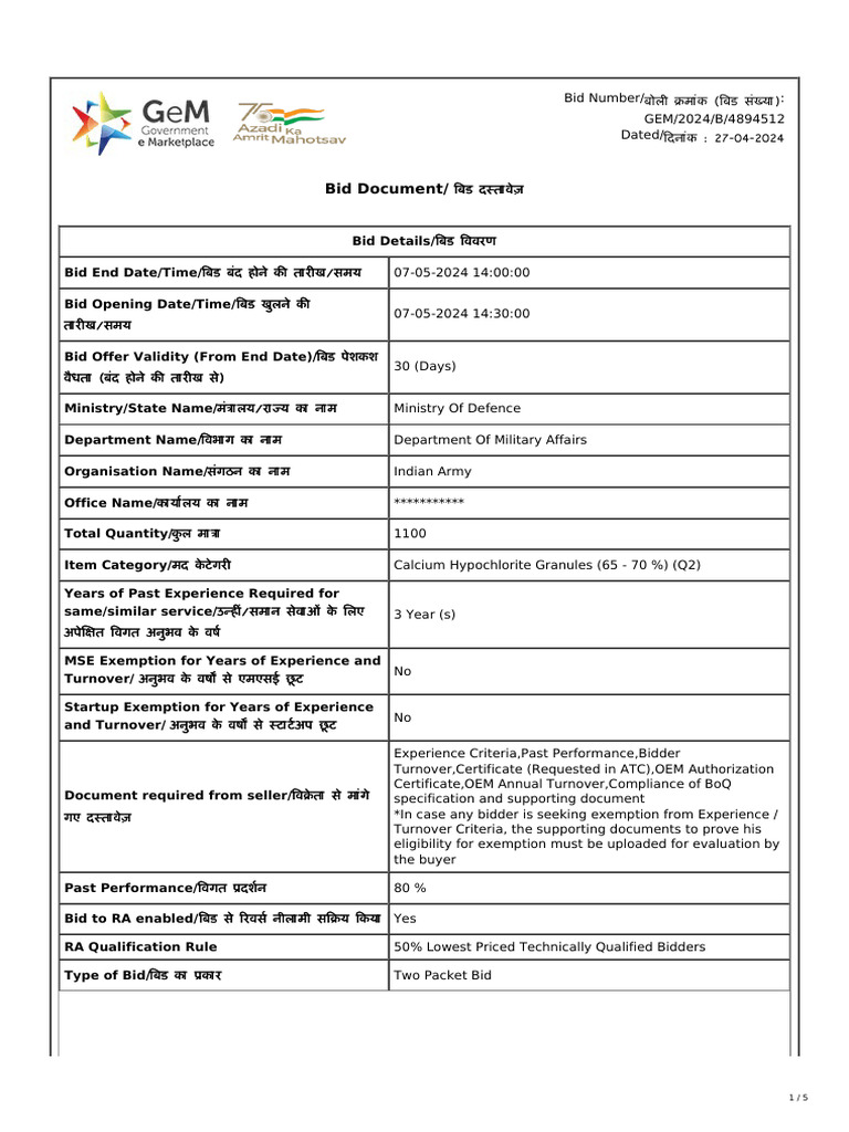 Tener Spcs | PDF | Procurement | Auction