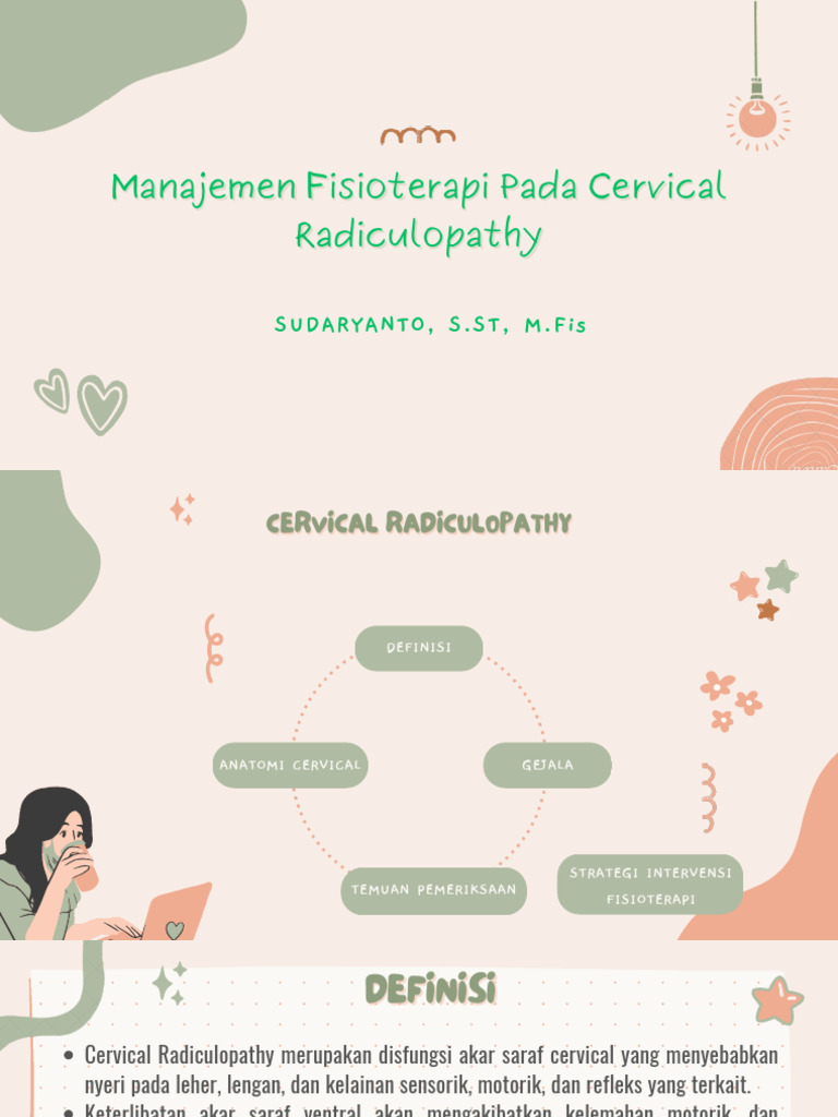 Manajemen Fisioterapi Pada Cervical Radiculopathy | PDF | Pengembangan Diri | Kesehatan Holistik