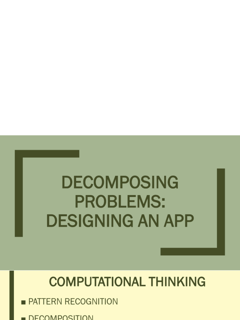 Decomposing Problems01 | PDF