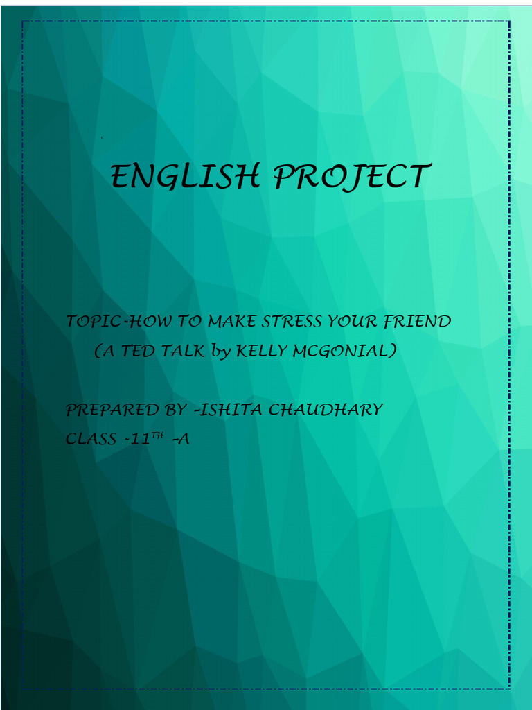 Stress: A Friend, Not an Enemy | PDF | Stress (Biology) | Risk