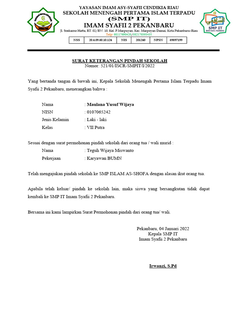 Surat Keterangan Selesai Pengabdian | PDF