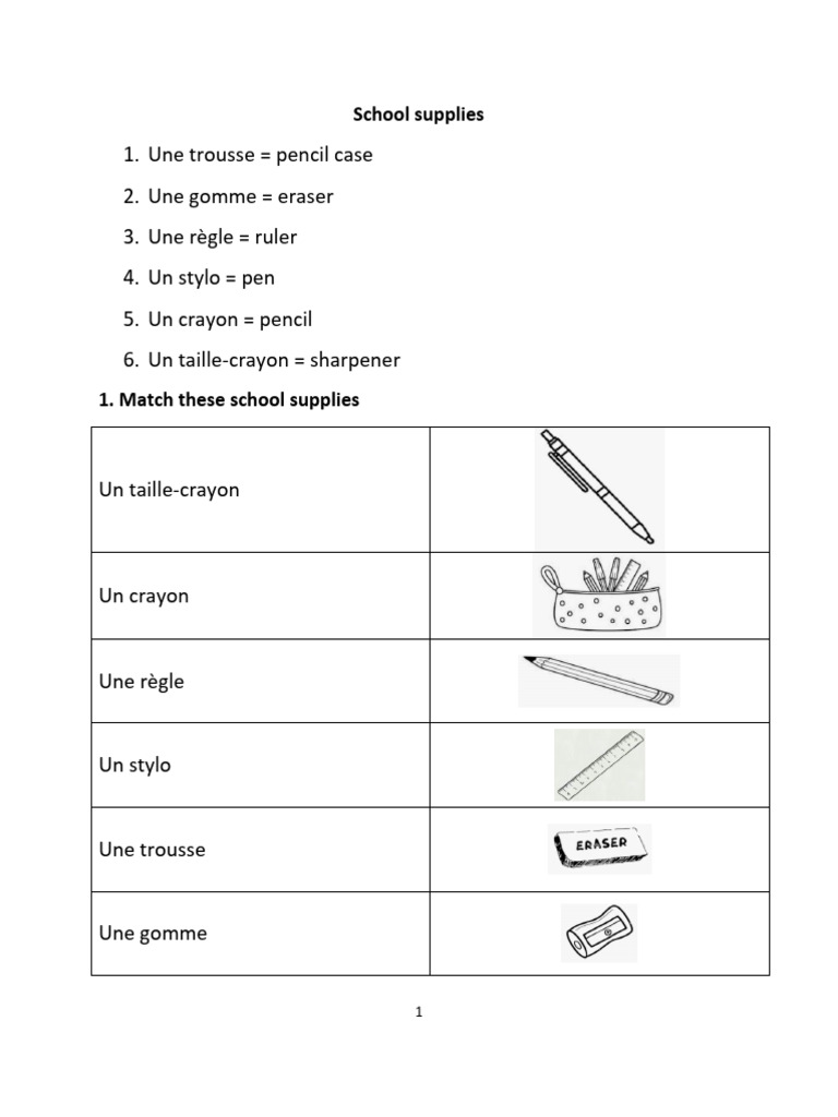 G1 Pri 2 | PDF | Writing Implements | Stationery