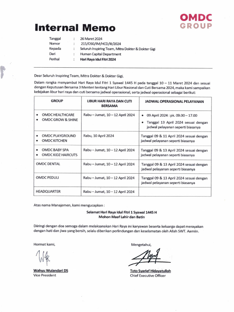 INTERNAL MEMO (1) (1) | PDF