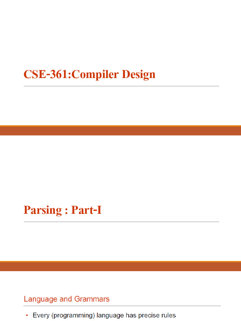 Parsing Part - 1 | PDF | Parsing | Linguistics