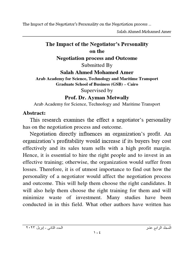 Negotiation Process and Outcome | PDF | Methodology | Negotiation Negotiation Process and Outcome | PDF | Methodology | Negotiation