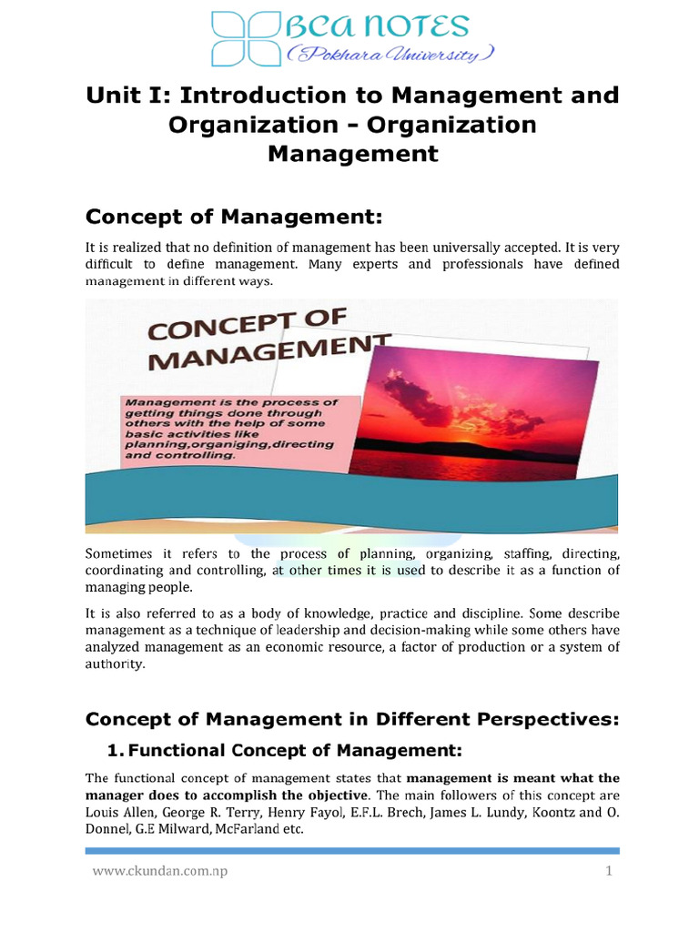 Business Orgaization Notes | PDF