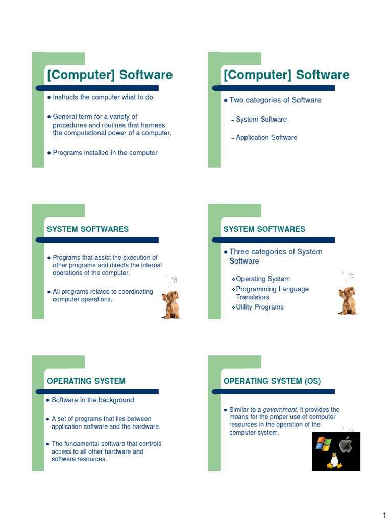 03 Computer Software HANDOUT 02 | PDF | Operating System | Software