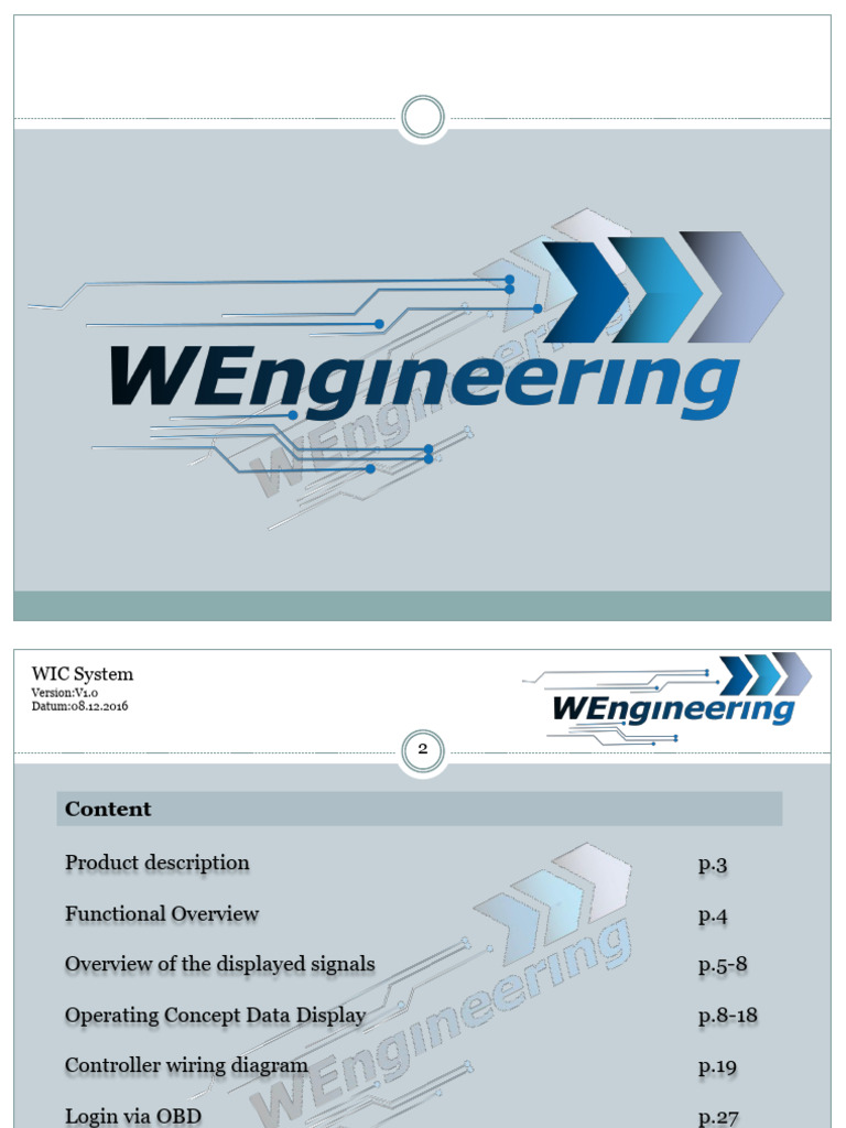 Manual WIC System | PDF | Pump | Diesel Engine