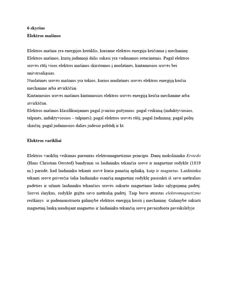 ELEKTROS INŽINERIJOS VADOVĖLIS 5 Skyrius | PDF