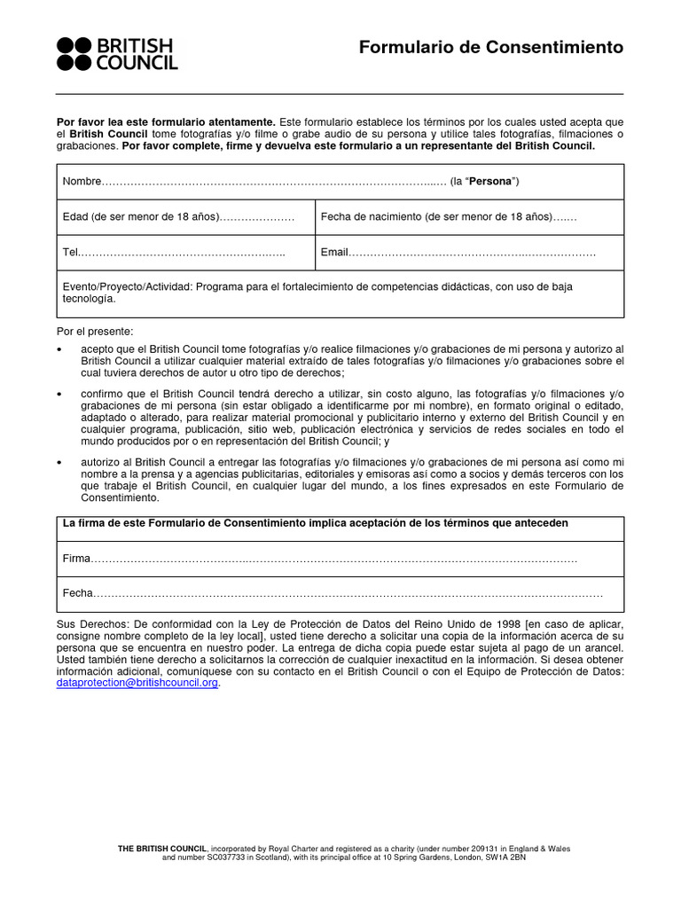 Consent Form SPA | PDF