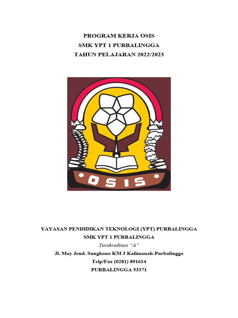 Program Kerja Osis 2022-2023 | PDF