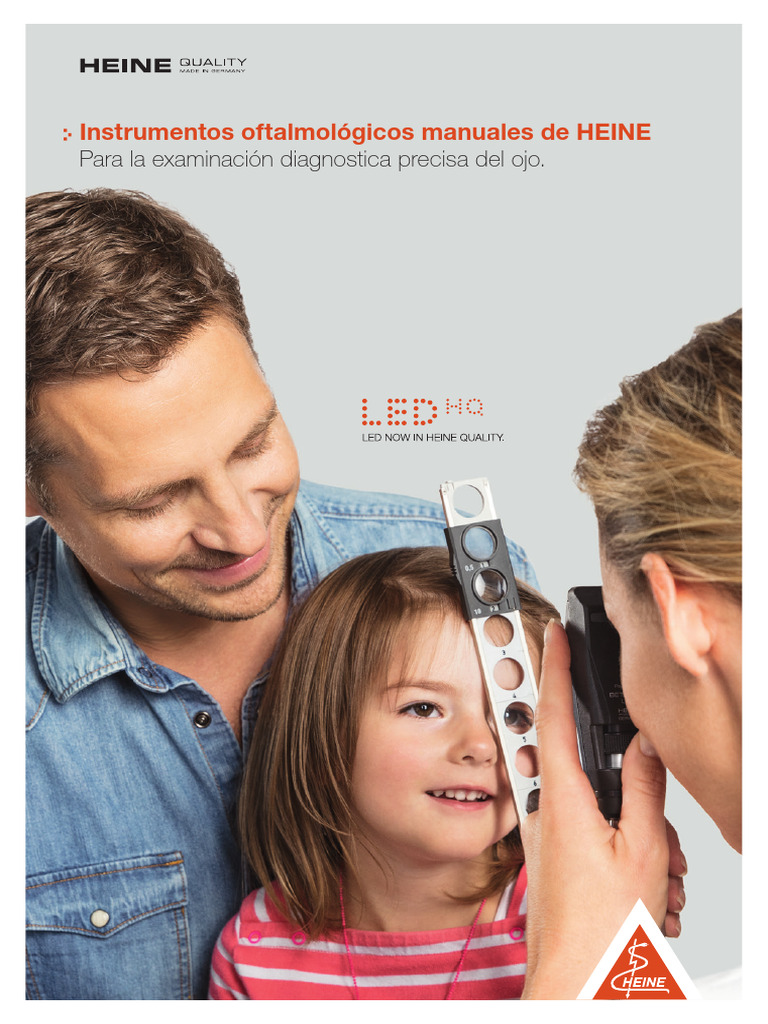 HEINE Hand-Held Ophthalmic Instruments Brochure ES | PDF | Óptica | Diodo emisor de luz