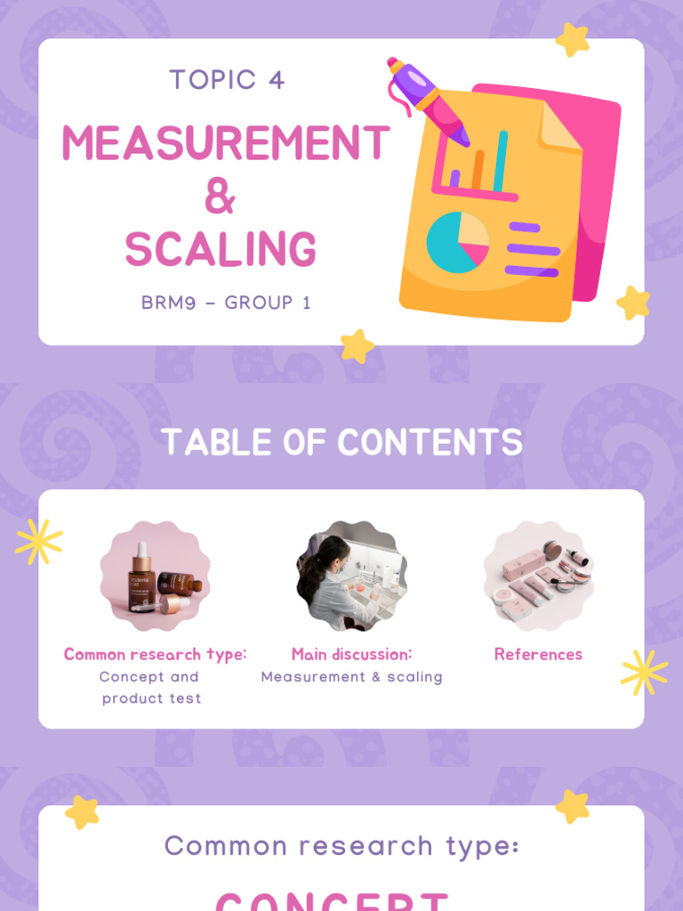 Topic 4 - Measurement Scaling PFD - 2 | PDF | Validity (Statistics ...
