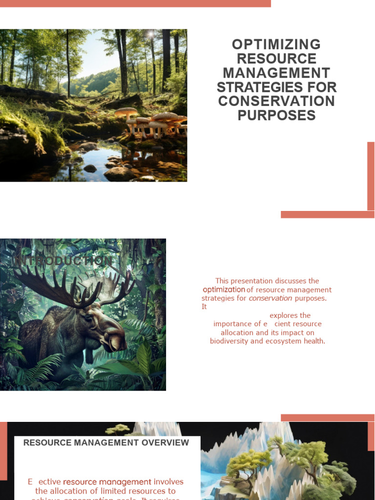 Slidesgo Optimizing Resource Management Strategies For Conservation ... Slidesgo Optimizing Resource Management Strategies For Conservation ...