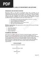 Hotel Kitchen Organization Chart | PDF | Chef | Soup