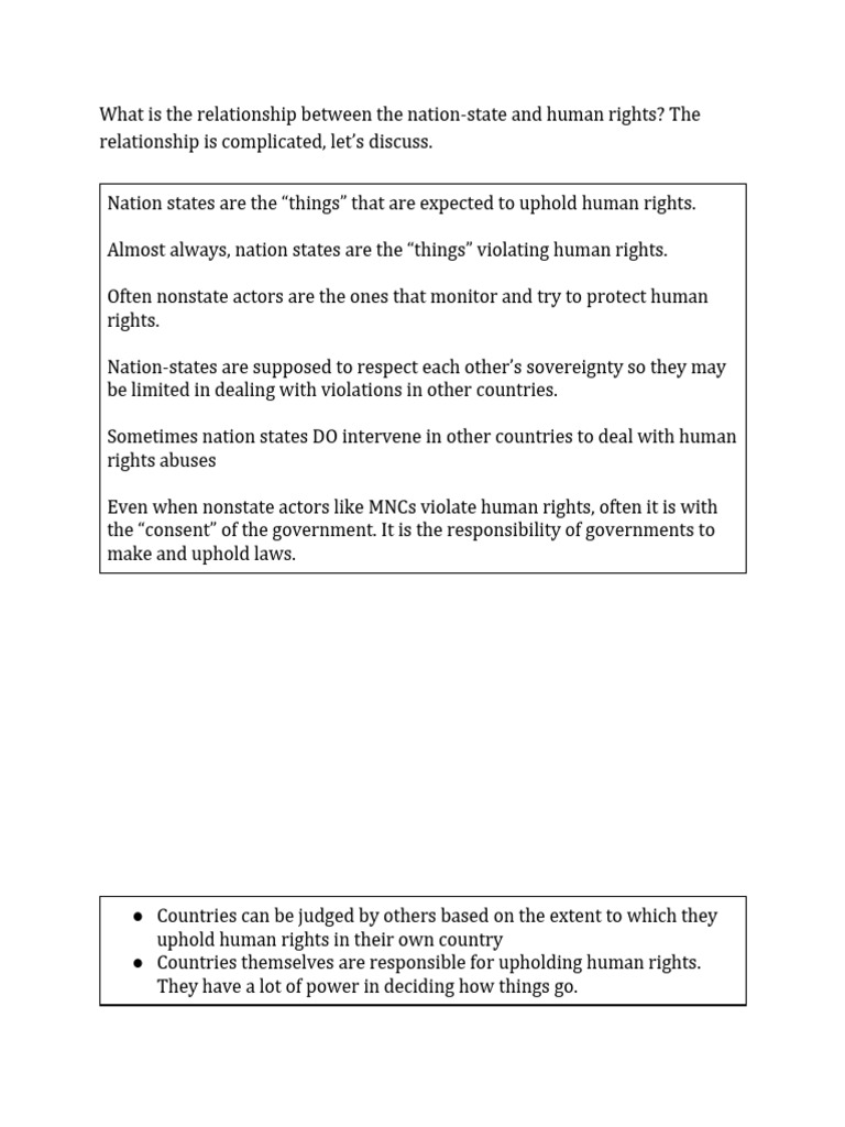Nation-States and Human Rights Dynamics | PDF | Rights | Human Rights