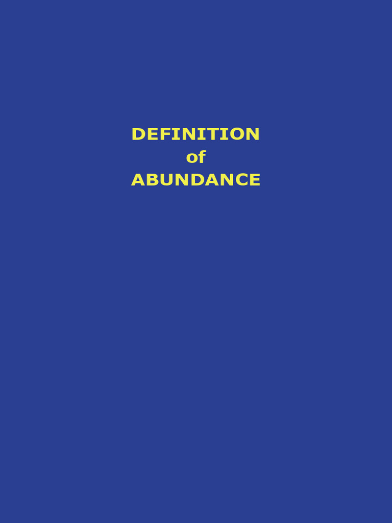 Understanding Abundance Principles | PDF | Wealth | Thought
