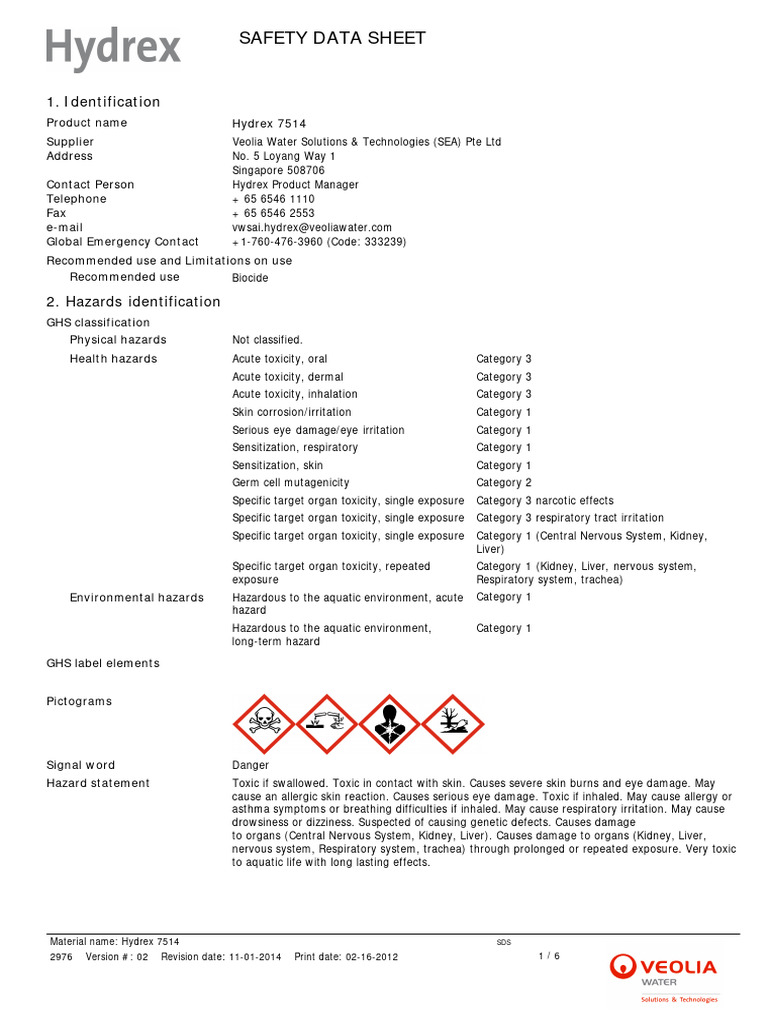 Biocide Safety Guide for Professionals | PDF | Toxicity | Chemical ...