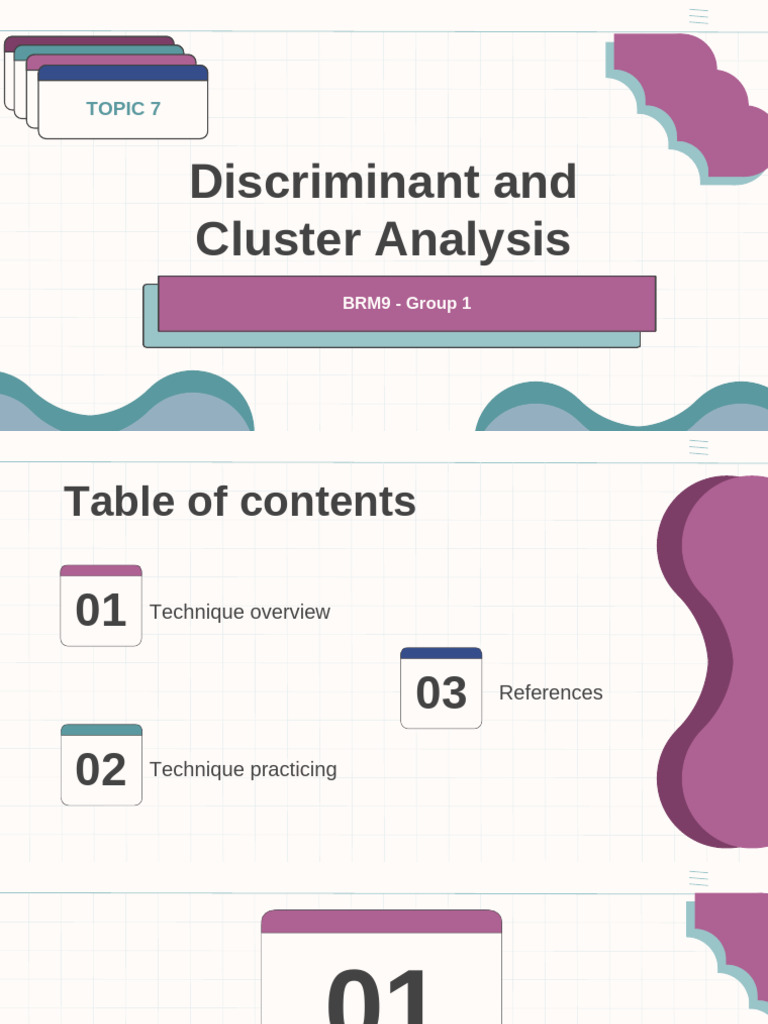 Topic-7_Discriminant-and-cluster-analysis | PDF | Cluster Analysis | Categorical Variable