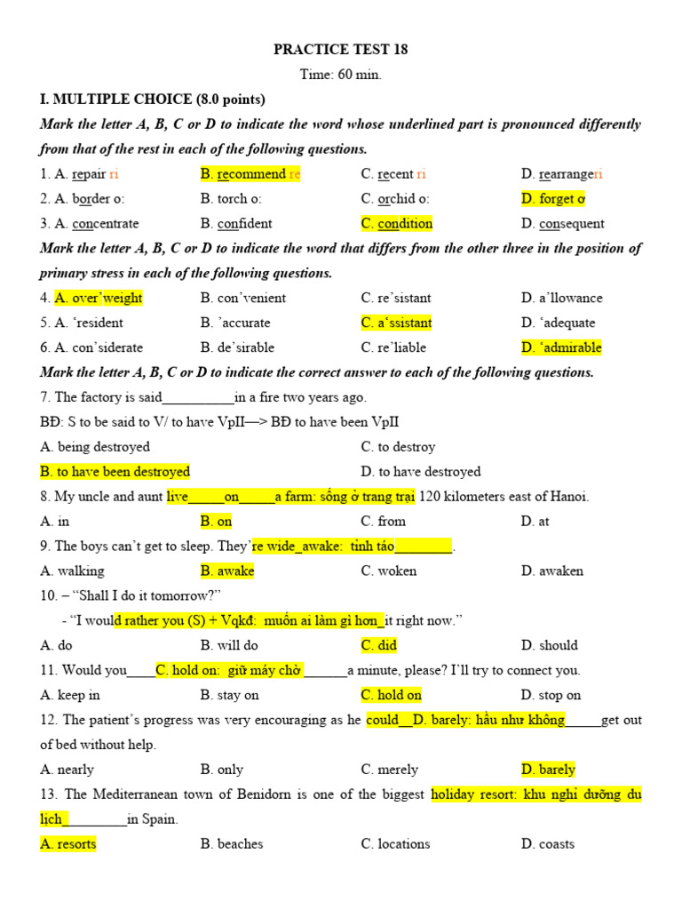 PRACTICE-TEST-18 | PDF | Wikipedia